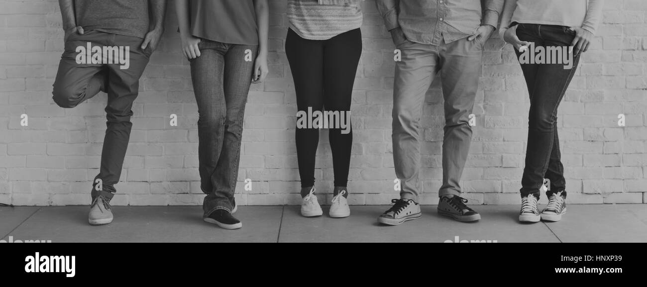 Female legs posing Black and White Stock Photos & Images - Alamy