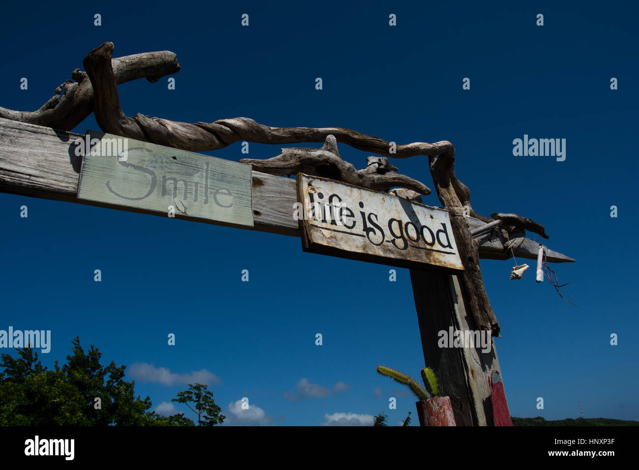 Life is good sign outdoors Stock Photo - Alamy