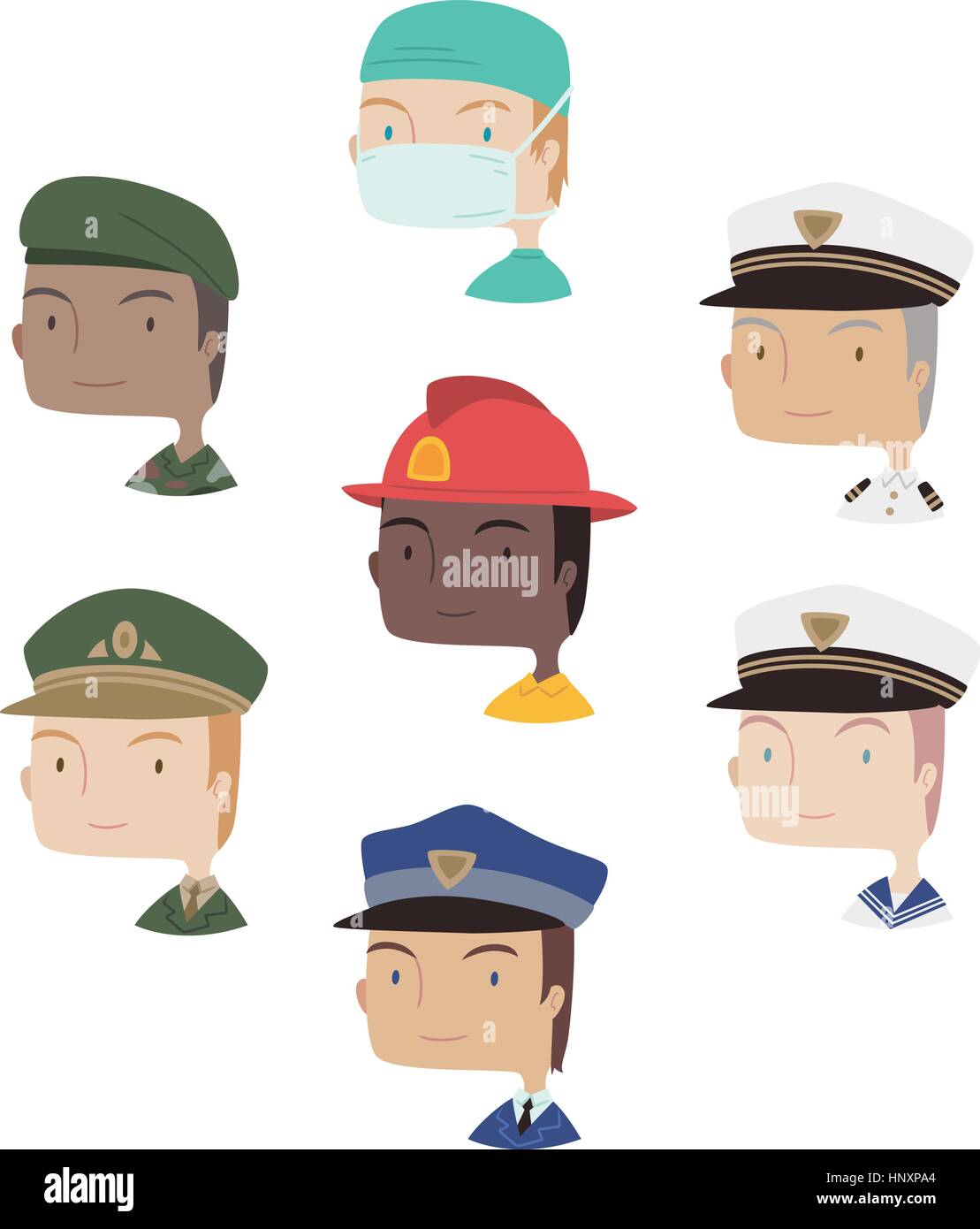 Male occupation job collection Stock Vector Images - Alamy