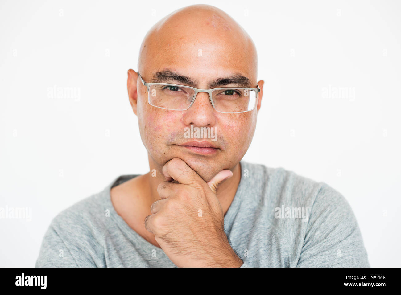 Man Curious Thinking Portrait Photography Concept Stock Photo - Alamy