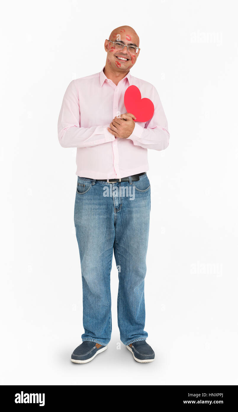 Asian man full kisses heart hi-res stock photography and images - Alamy