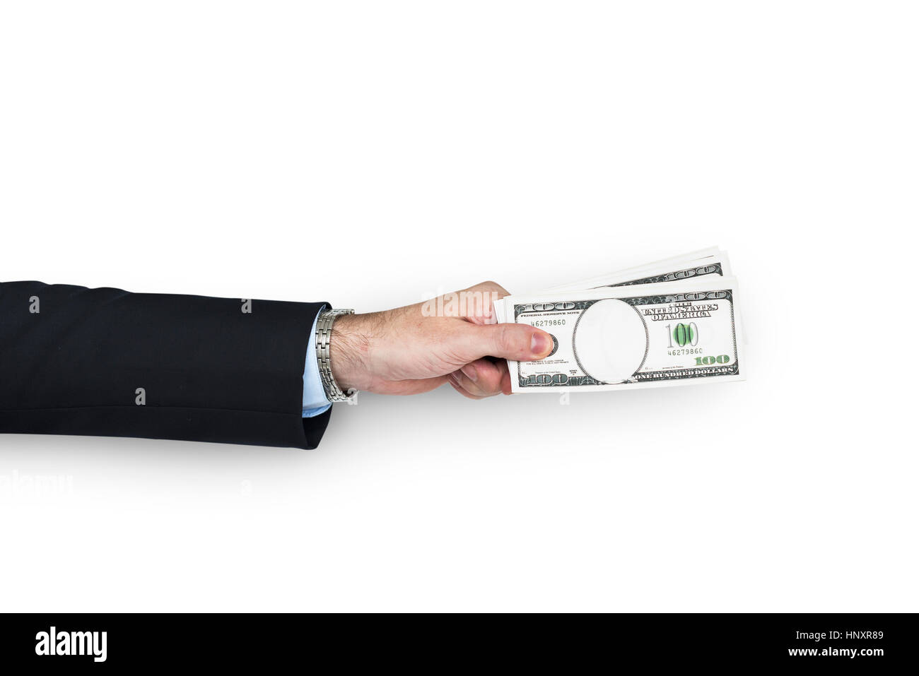 Human Hand Holding Dollar Bill Finance Payment Stock Photo - Alamy