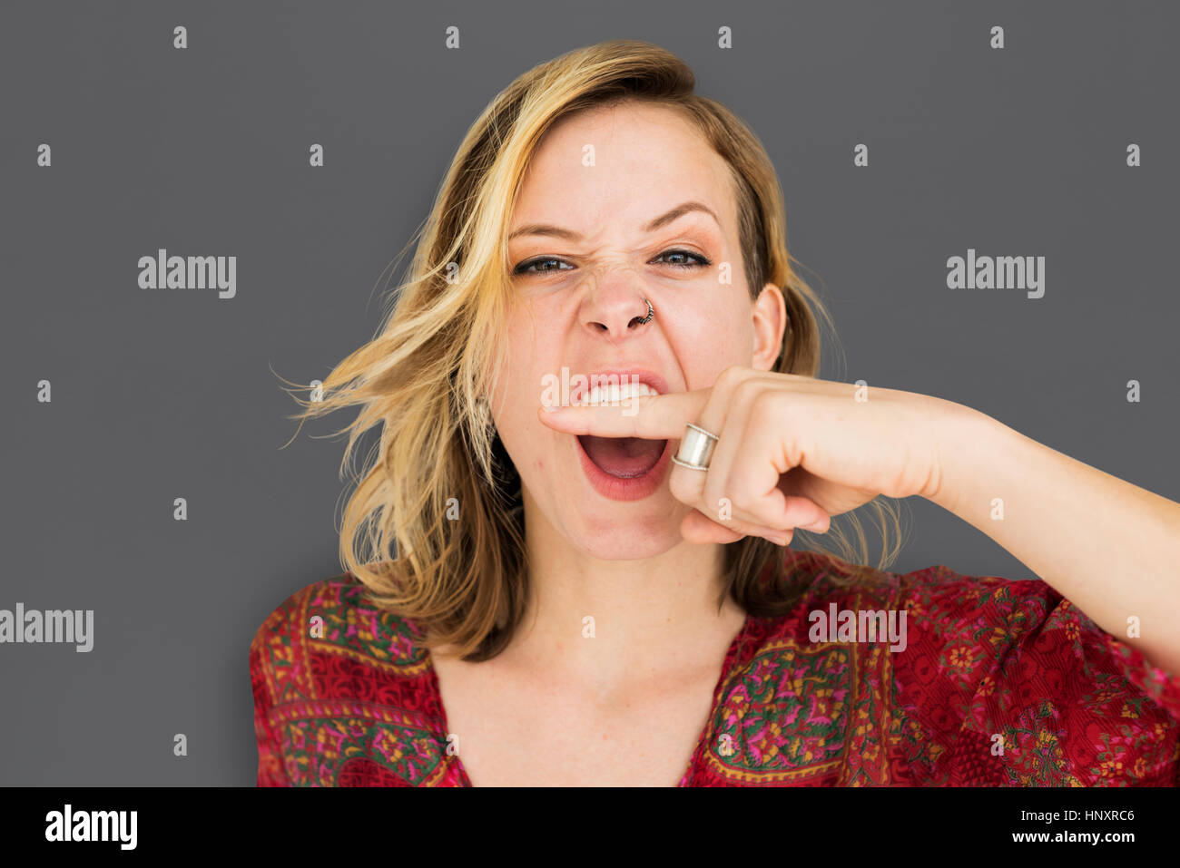 Woman Scream Shouting Furious Portrait Concept Stock Photo - Alamy