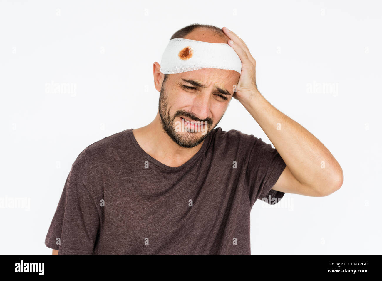 Man Sad Studio Portrait Concept Stock Photo - Alamy