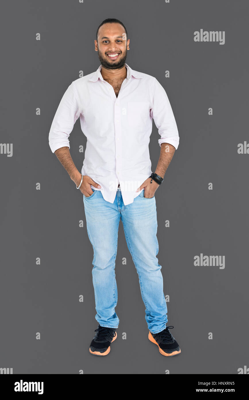 Man Smiling Happiness Portrait Concept Stock Photo - Alamy