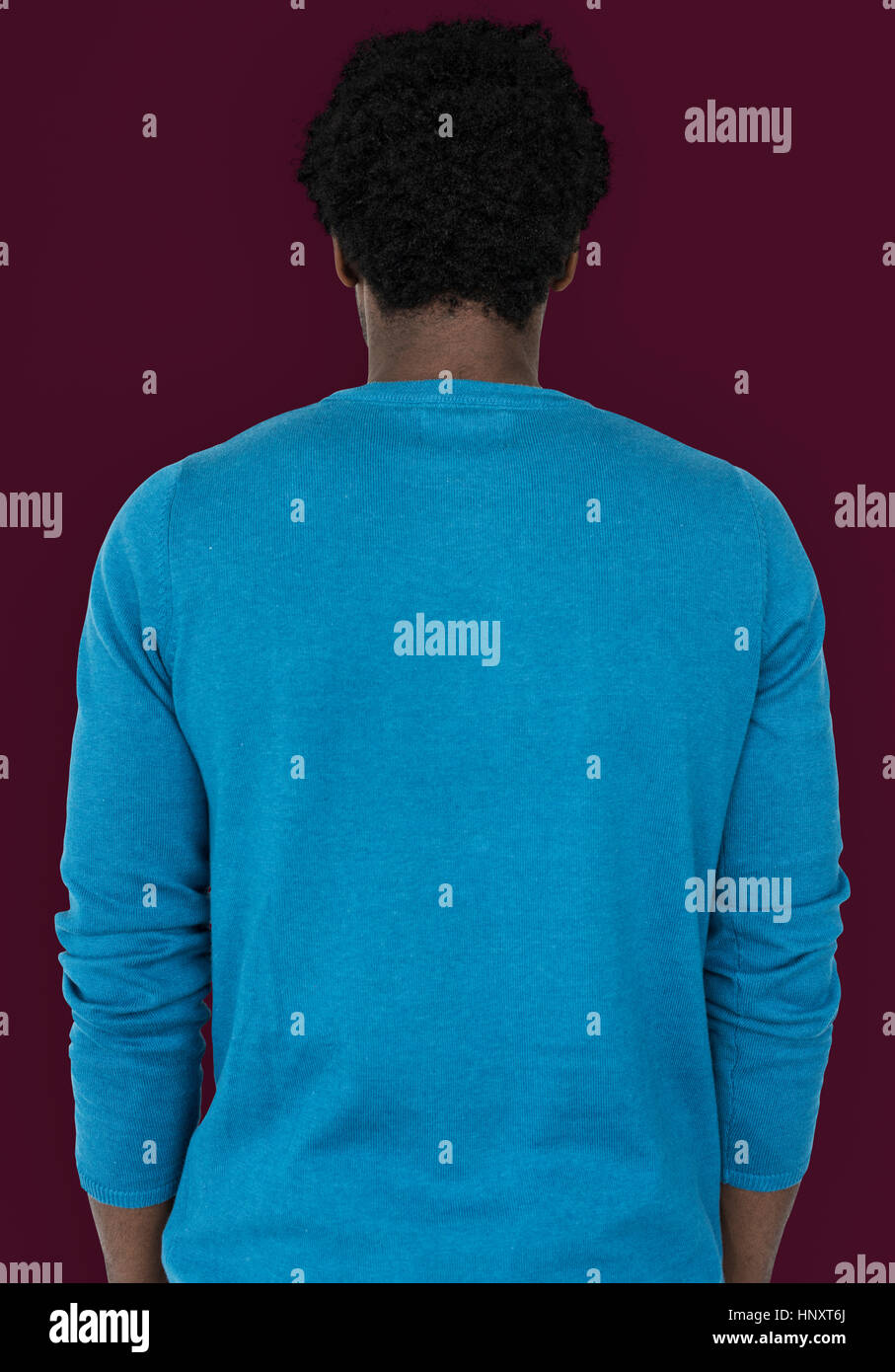 African Descent Back Facing Concept Stock Photo - Alamy