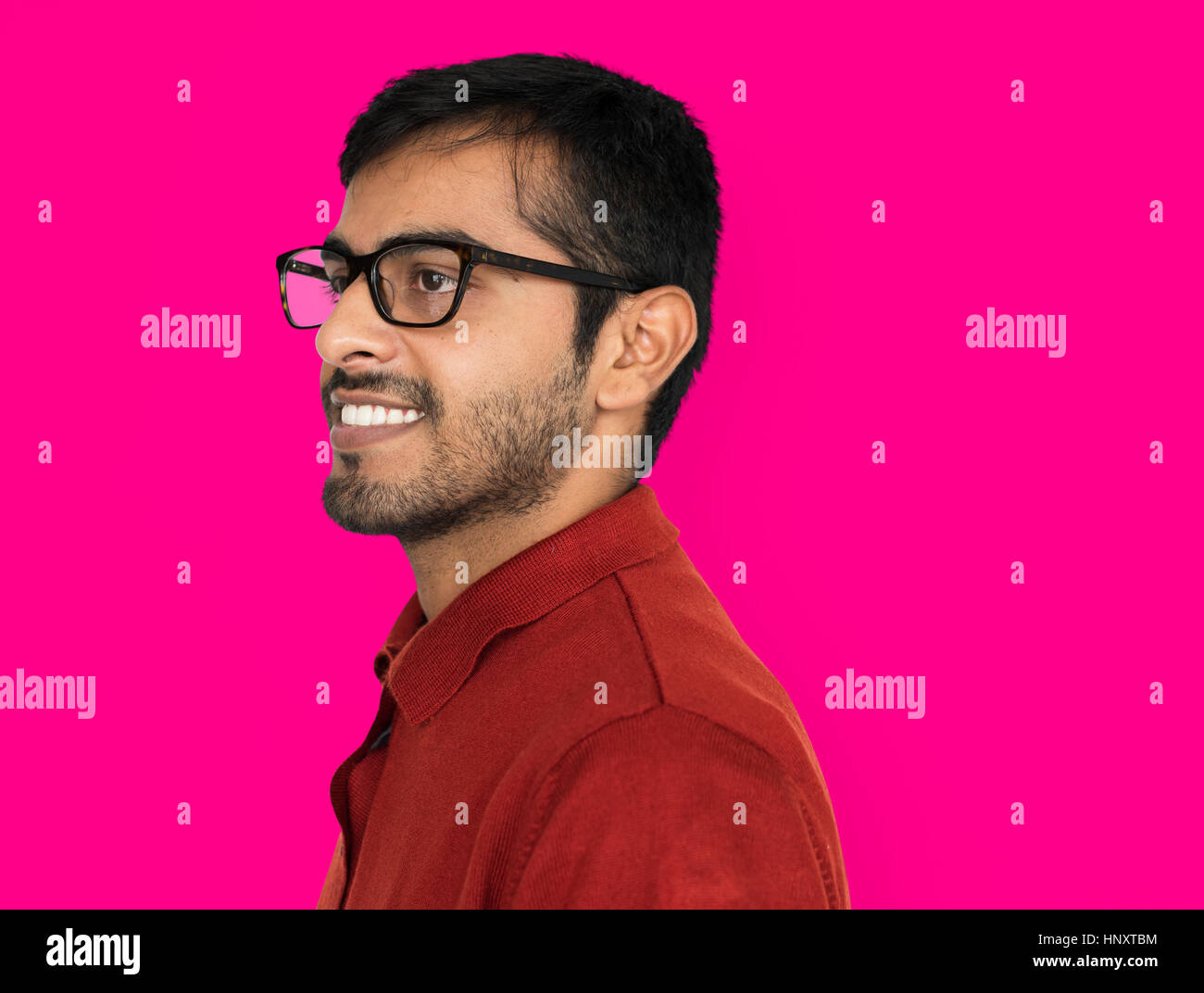 Indian Ethnicity Cheerful Confident Studio Concept Stock Photo - Alamy