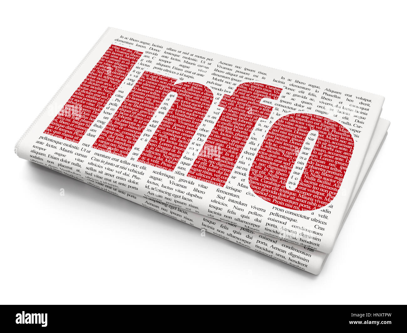 Information concept: Info on Newspaper background Stock Photo - Alamy