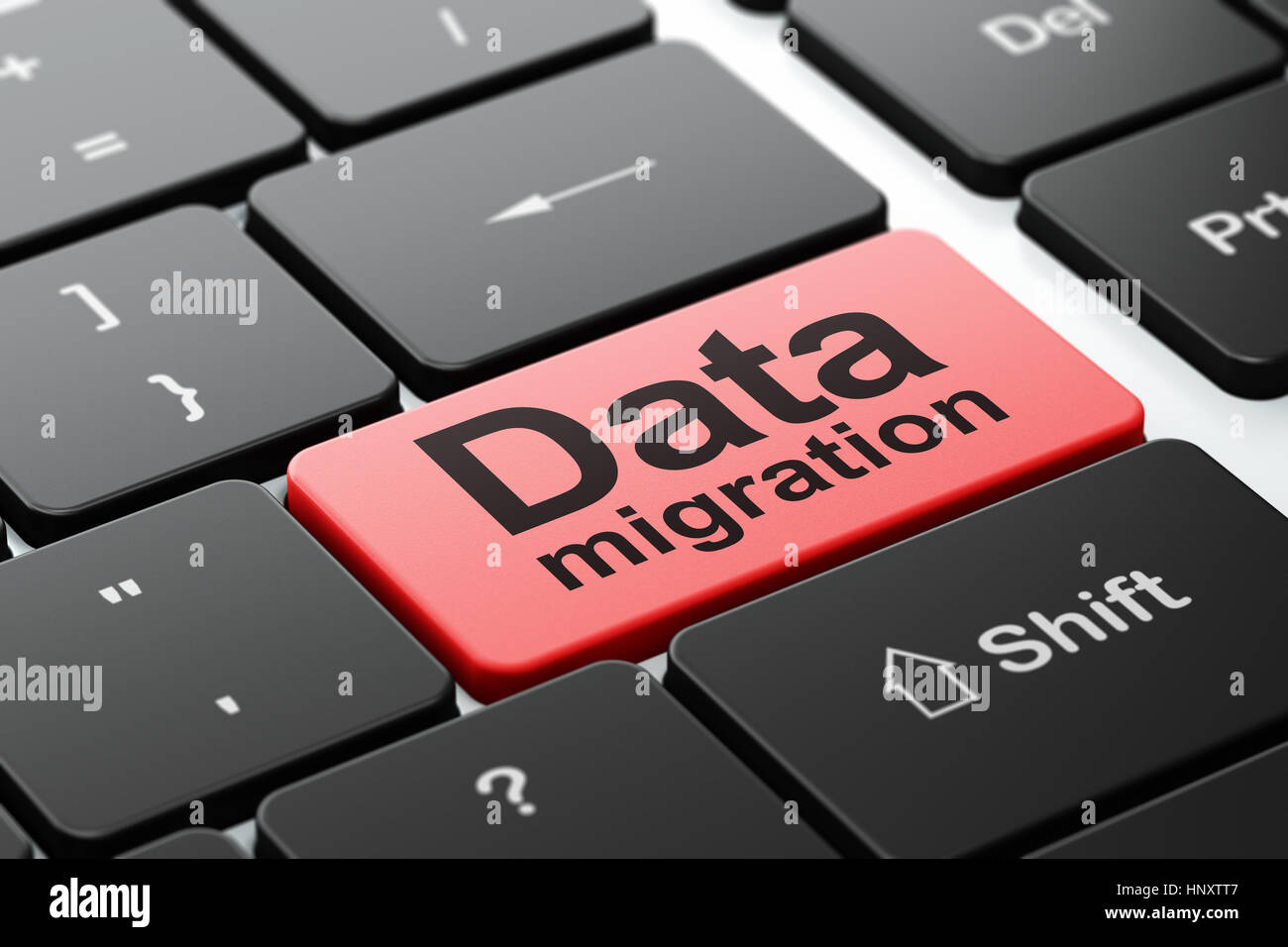 Data concept: Data Migration on computer keyboard background Stock ...