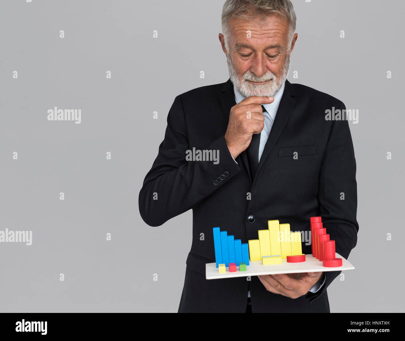 Businessman Graph Vision Planning Strategy Stock Photo - Alamy