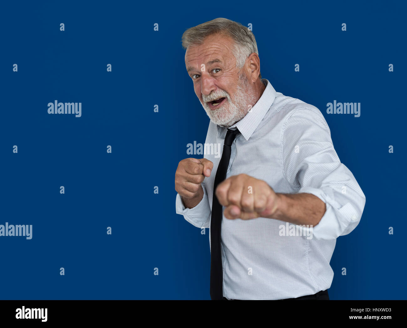 Caucasian Business Man Playful Fighting Stock Photo - Alamy