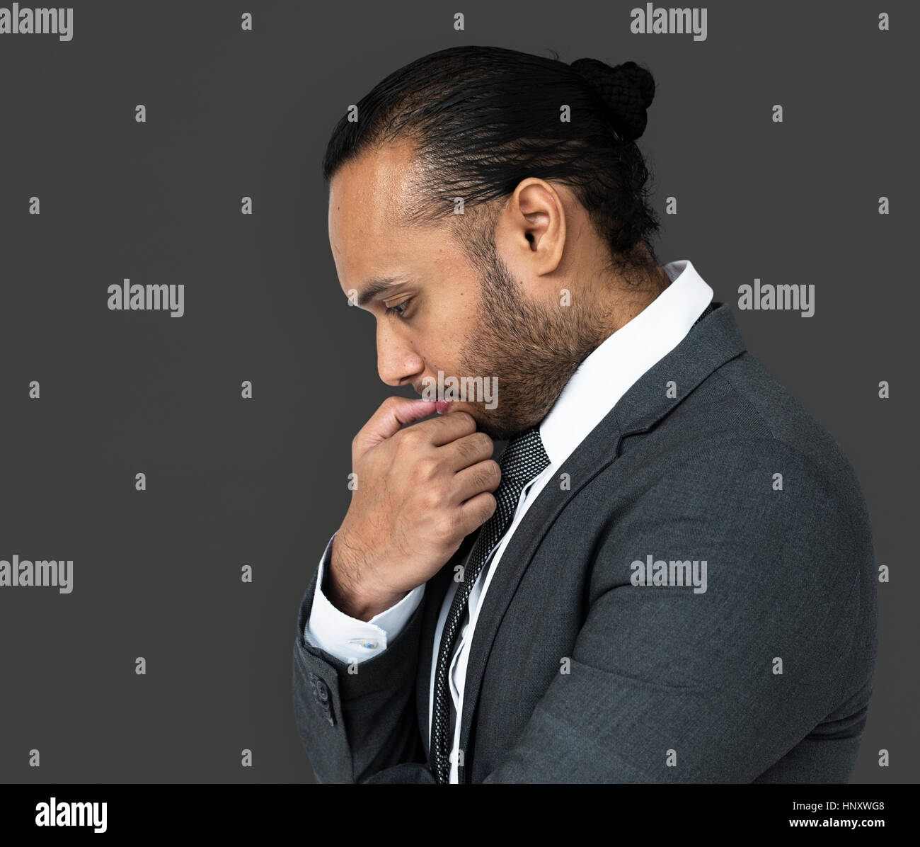 Man Serious Studio Portrait Concept Stock Photo - Alamy