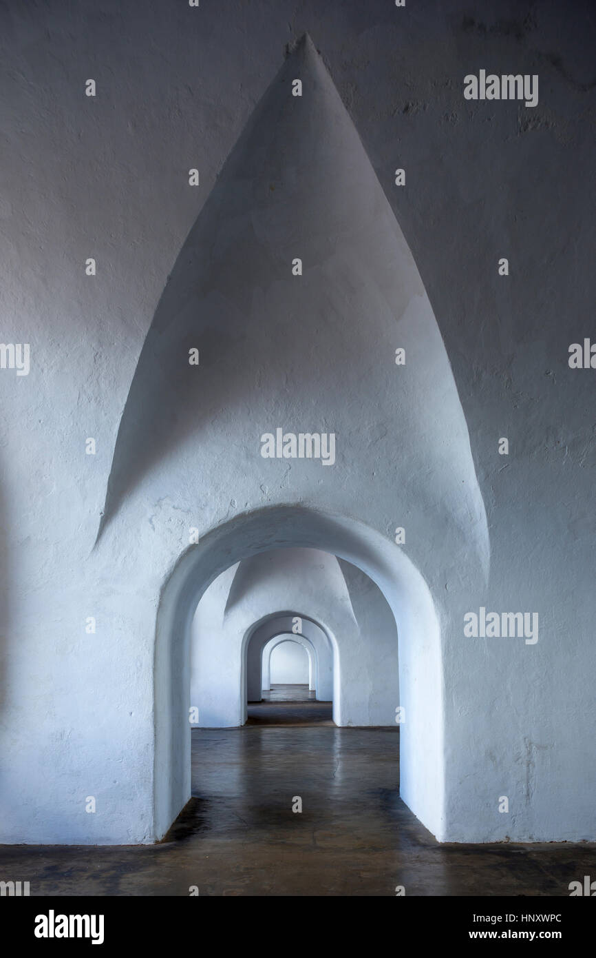 ARCHWAYS INSIDE CASTILLO SAN CRISTOBAL OLD TOWN SAN JUAN PUERTO RICO ...
