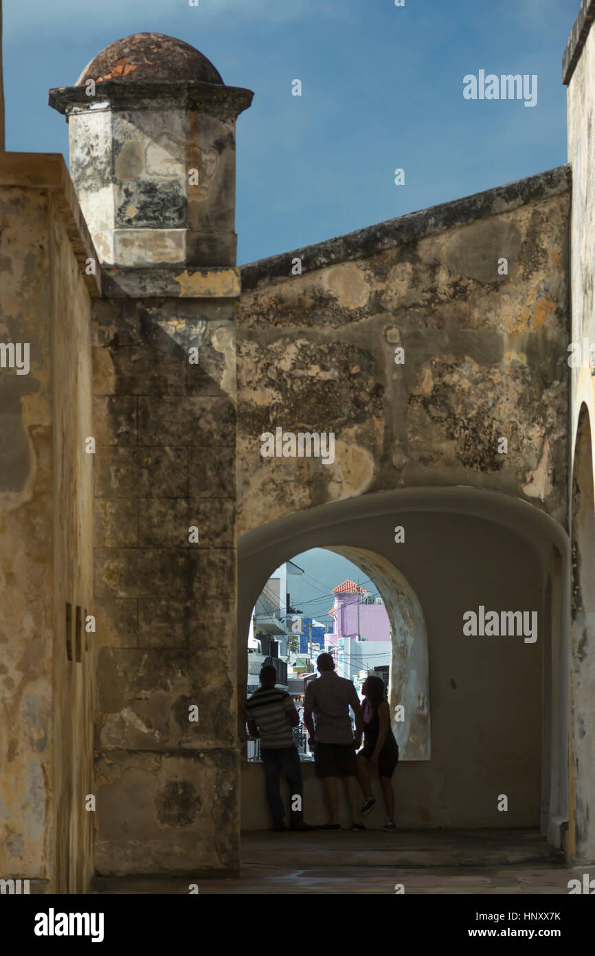 COURTYARD WINDOW CASTILLO SAN CRISTOBAL OLD TOWN SAN JUAN PUERTO RICO ...
