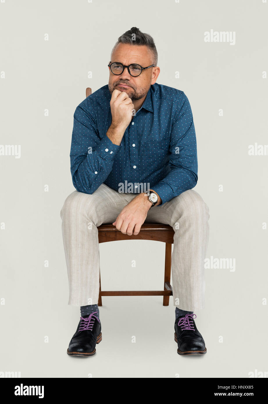 Focused concentrating thinking business man hi-res stock photography ...