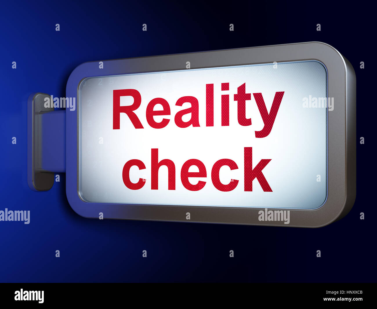 Business concept: Reality Check on billboard background Stock Photo - Alamy