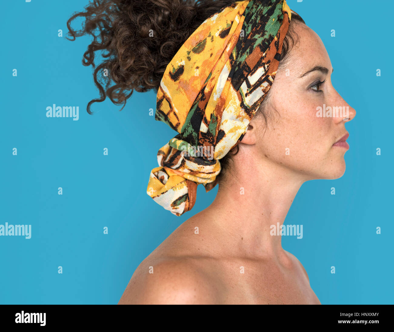 Caucasian woman side view hi-res stock photography and images - Alamy