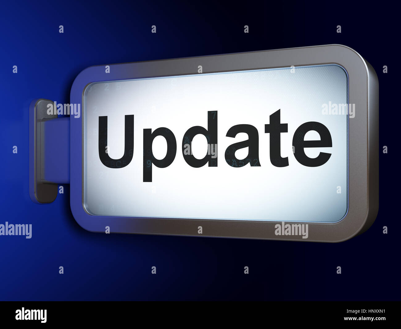 Web design concept: Update on billboard background Stock Photo - Alamy