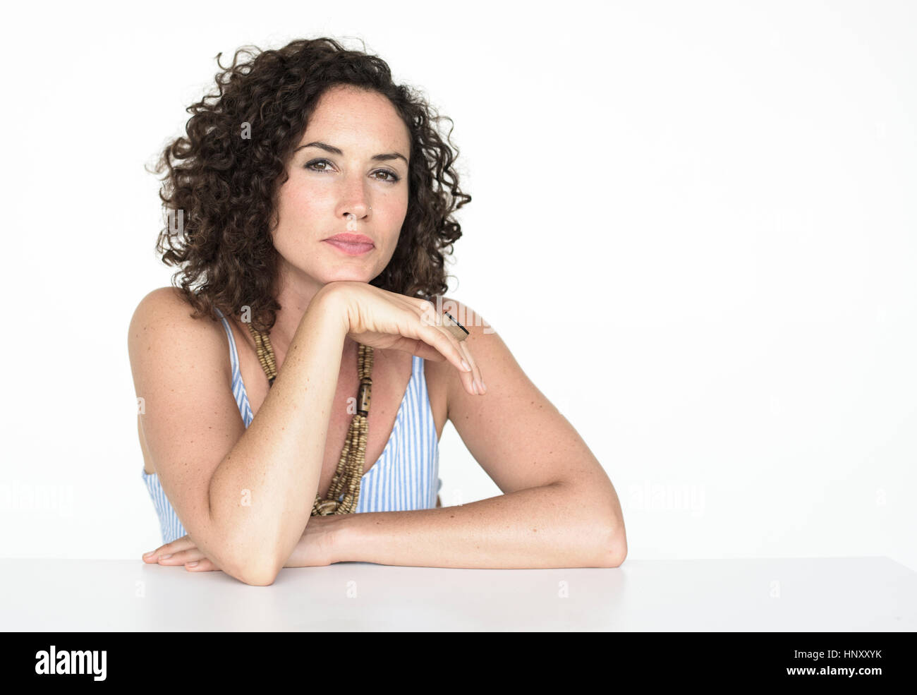 Portrait Studio Woman Female Model Stock Photo - Alamy