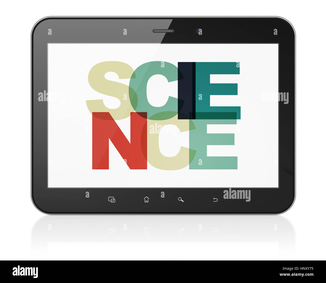 Science concept: Tablet Computer with Science on display Stock Photo ...