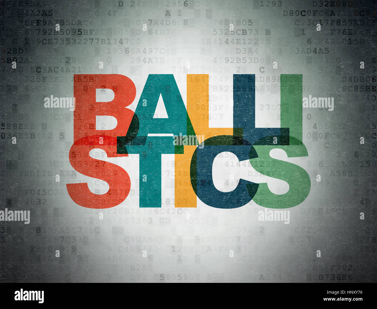 Science concept: Ballistics on Digital Data Paper background Stock ...