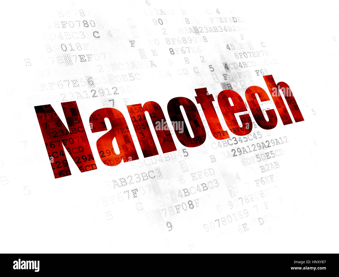 Science concept: Nanotech on Digital background Stock Photo - Alamy