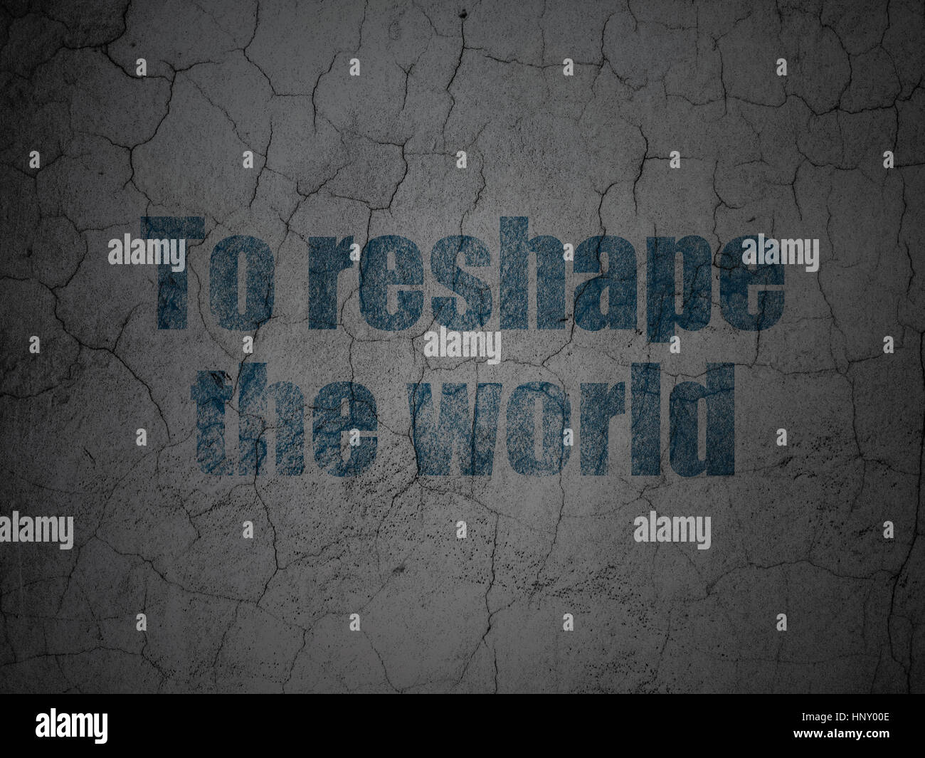 Politics concept: To reshape The world on grunge wall background Stock ...