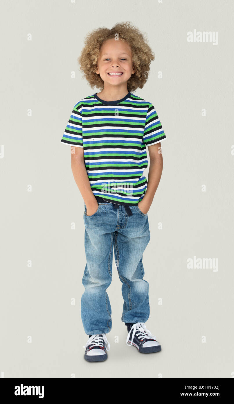 Little Kid Having Fun Portrait Stock Photo - Alamy
