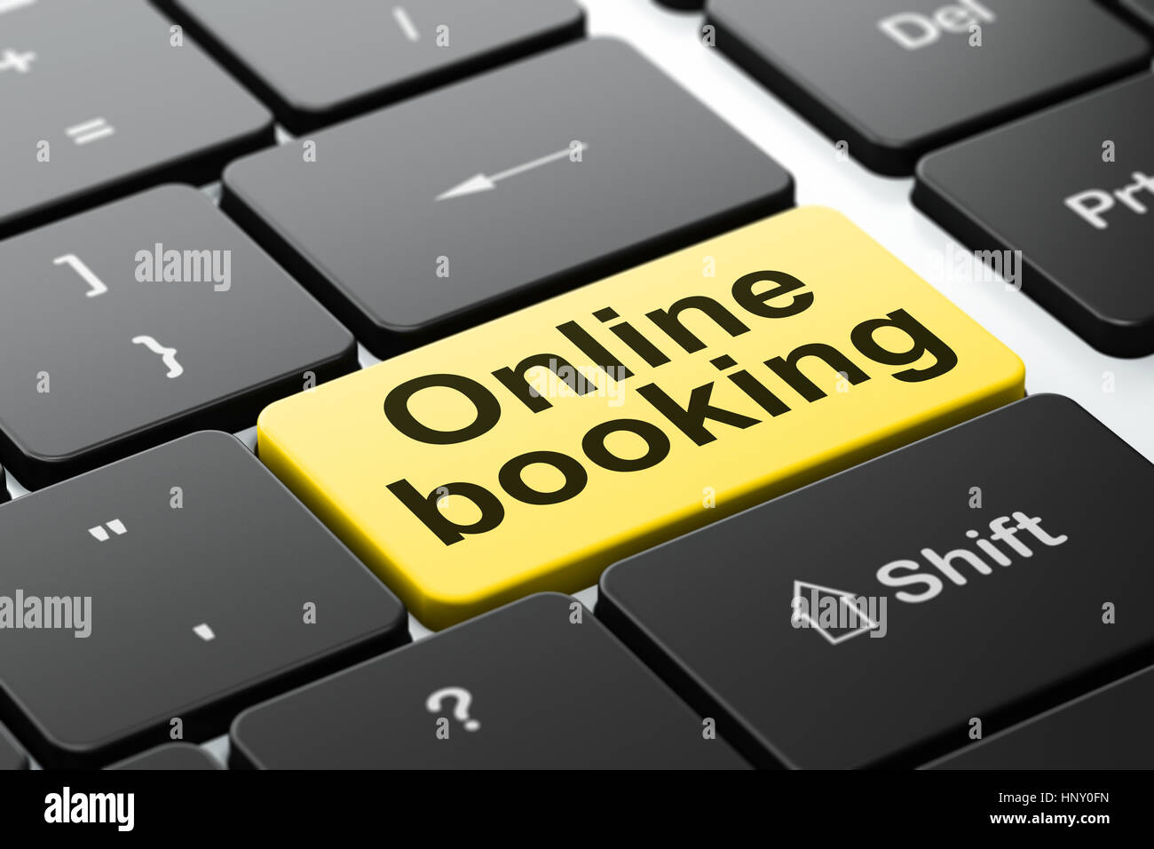 Travel concept: Online Booking on computer keyboard background Stock ...