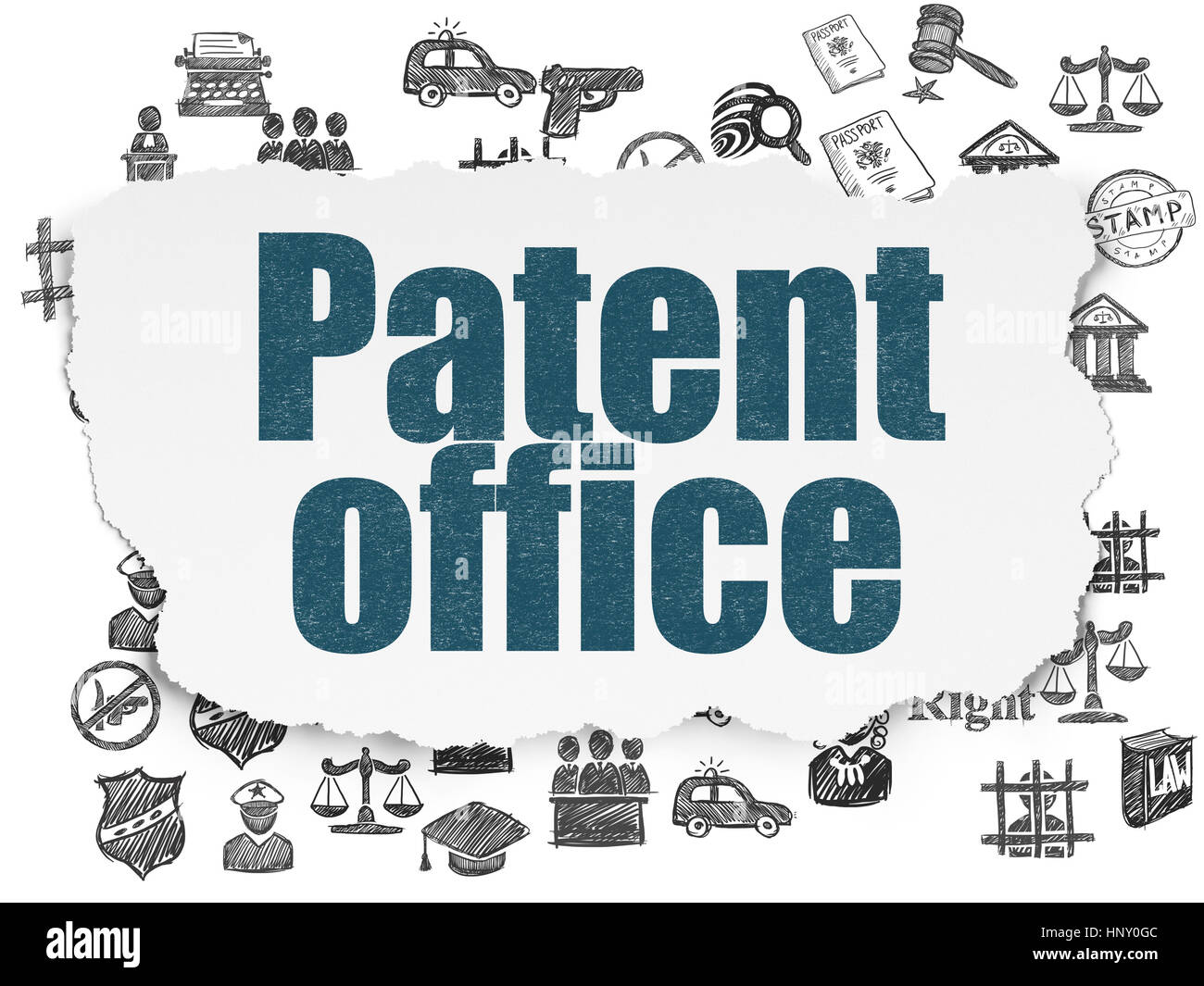 Law concept: Patent Office on Torn Paper background Stock Photo - Alamy