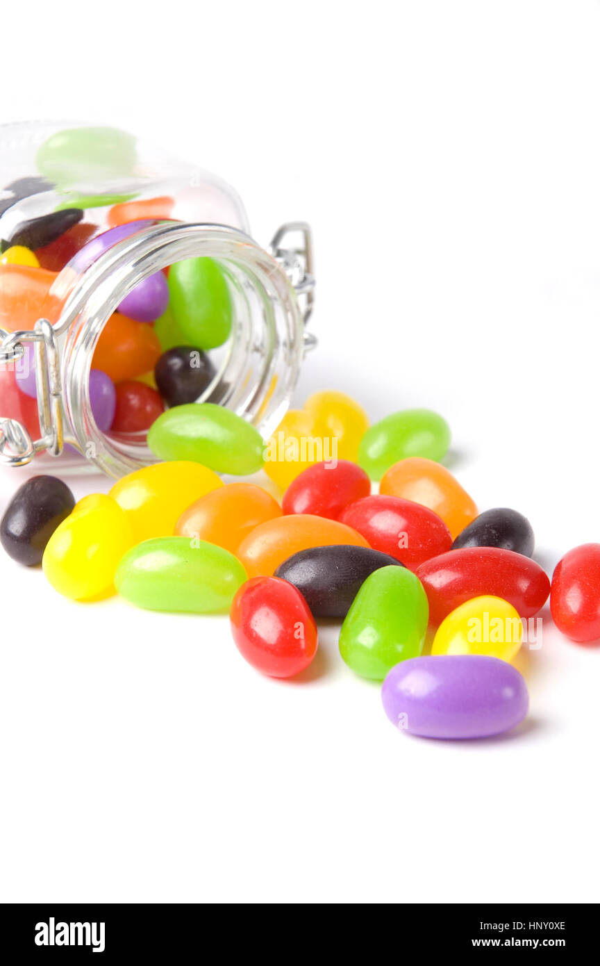 Jelly beans in jar hi-res stock photography and images - Alamy