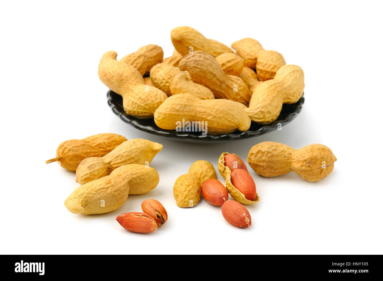 peanuts isolated on white background Stock Photo - Alamy