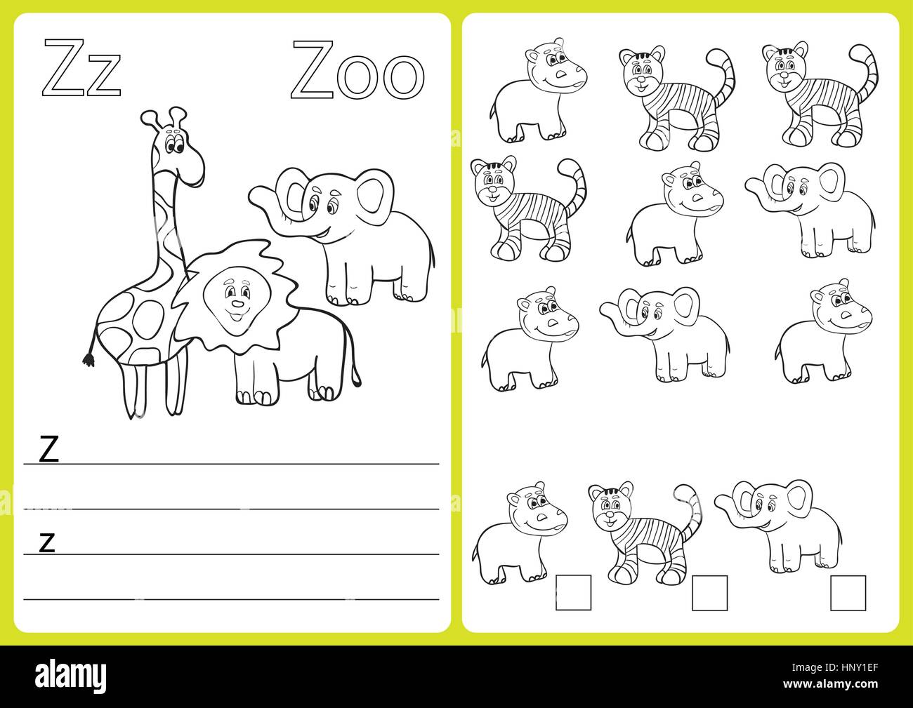 Alphabet tracing for kids hi-res stock photography and images - Alamy