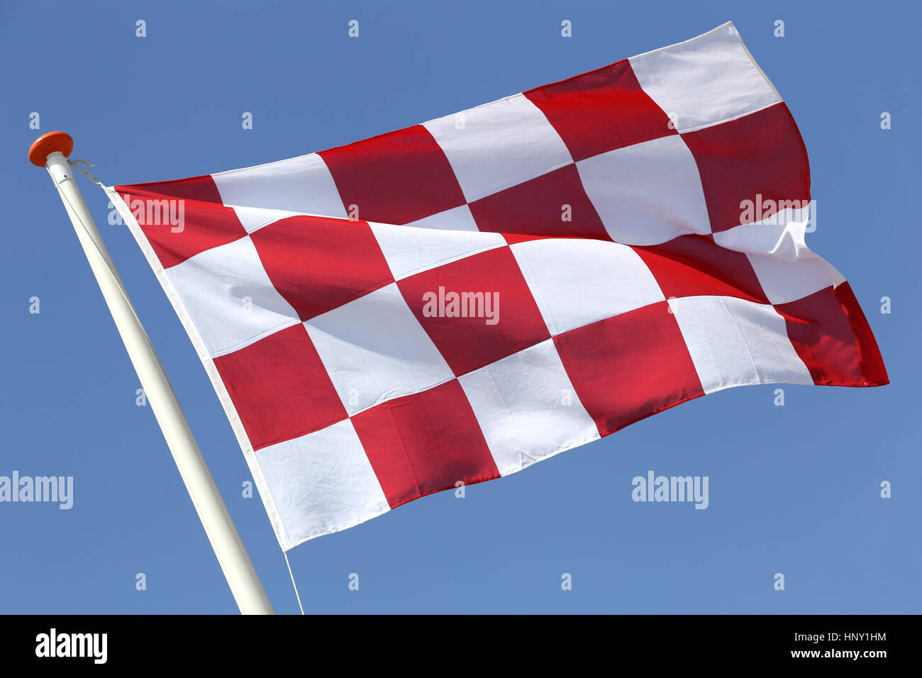 flag of Dutch province North Brabant flying in the wind Stock Photo - Alamy