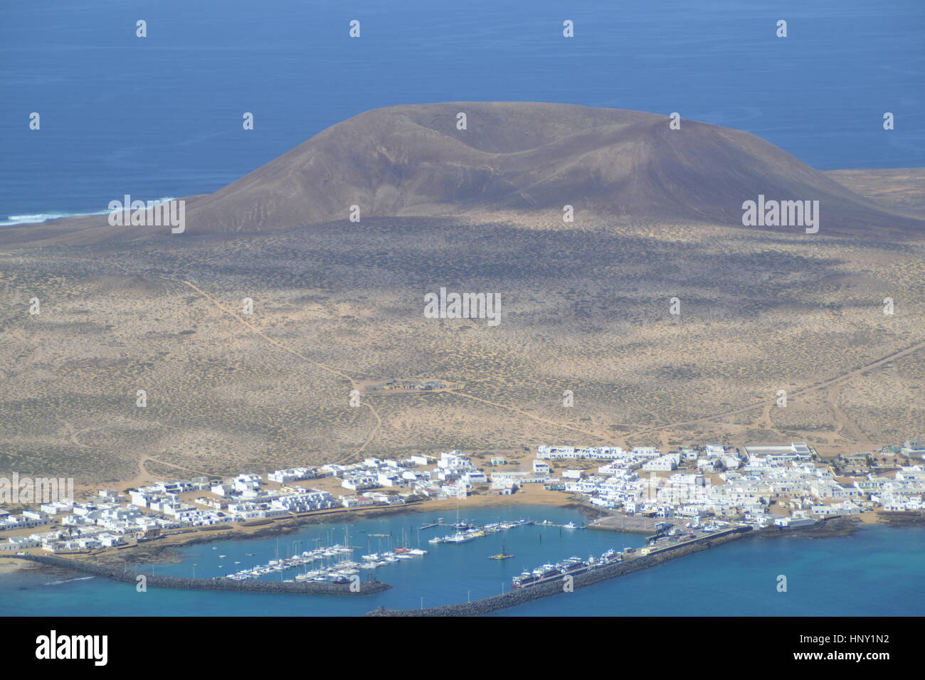 Lanzarote island has a volcanic origin. It was born through fiery ...