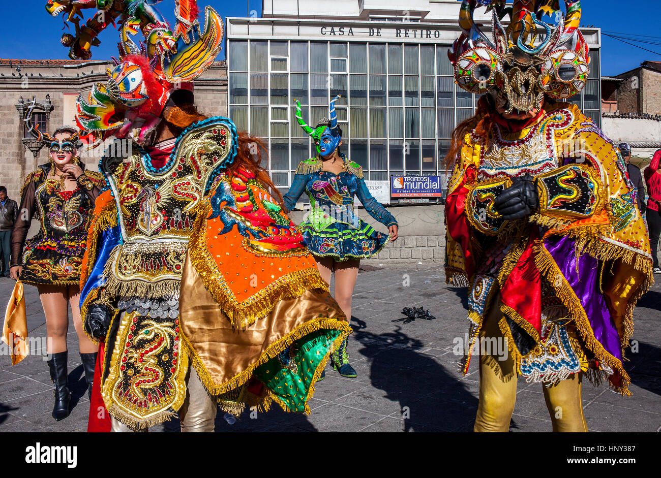 Fiesta del Gran Poder, Plaza San Francisco, La Paz, Bolivia Stock Photo - Alamy