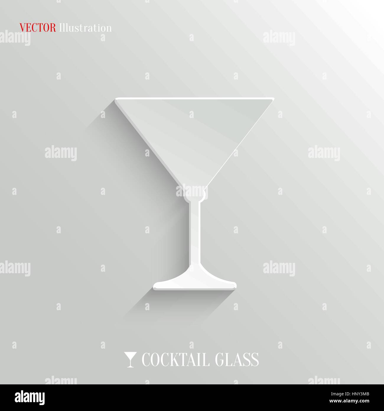 Cocktail single flat icon Stock Vector Images - Alamy