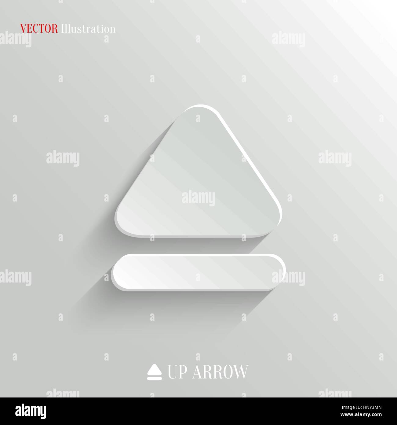 Up arrow icon - vector web illustration, easy paste to any background ...