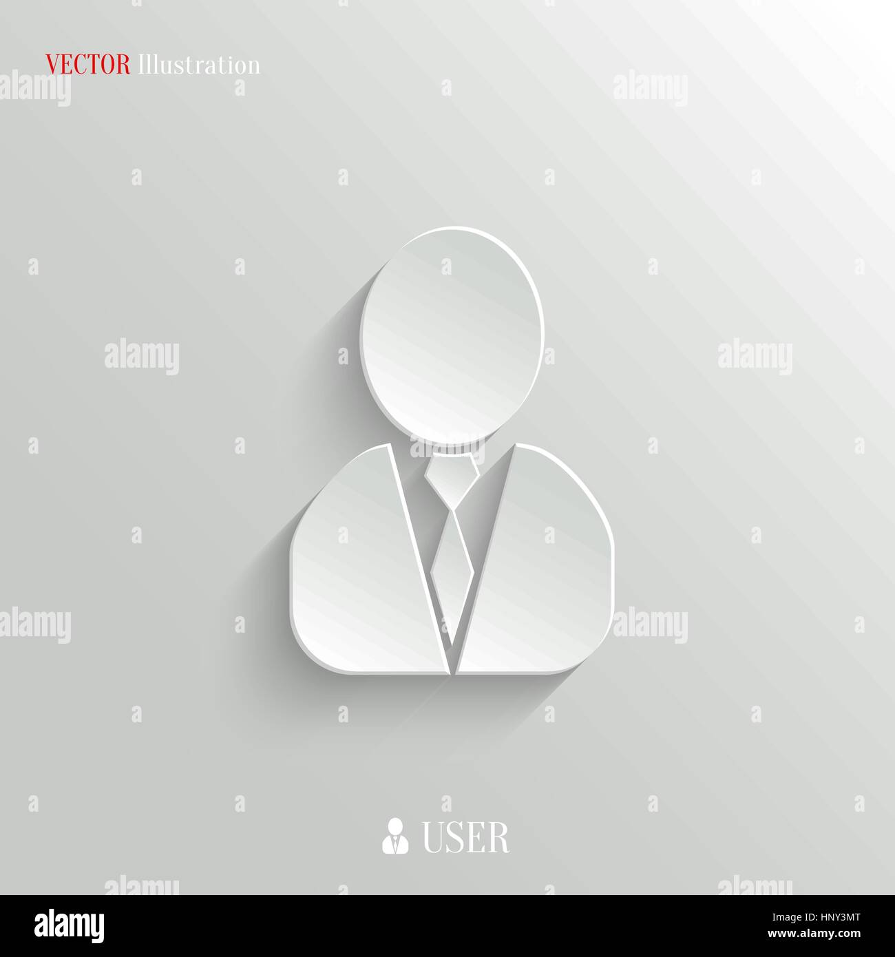 User icon - vector web illustration, easy paste to any background Stock ...