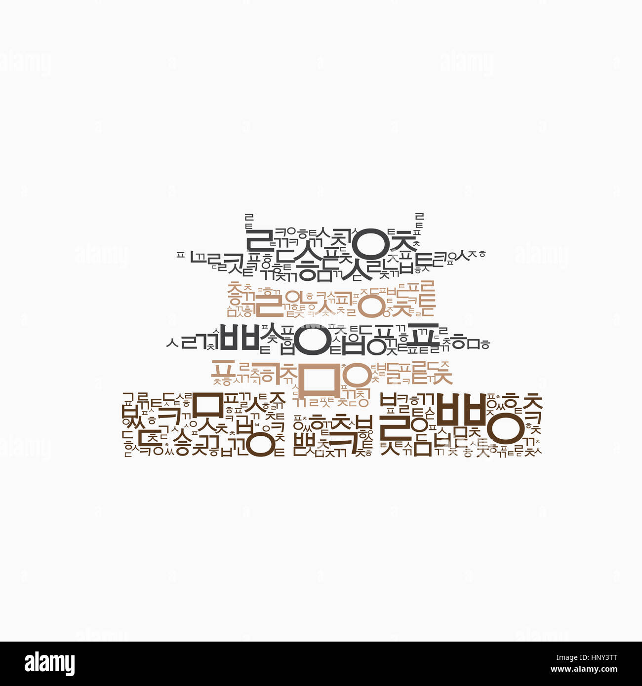 Typographic traditional Korean structure Stock Photo - Alamy