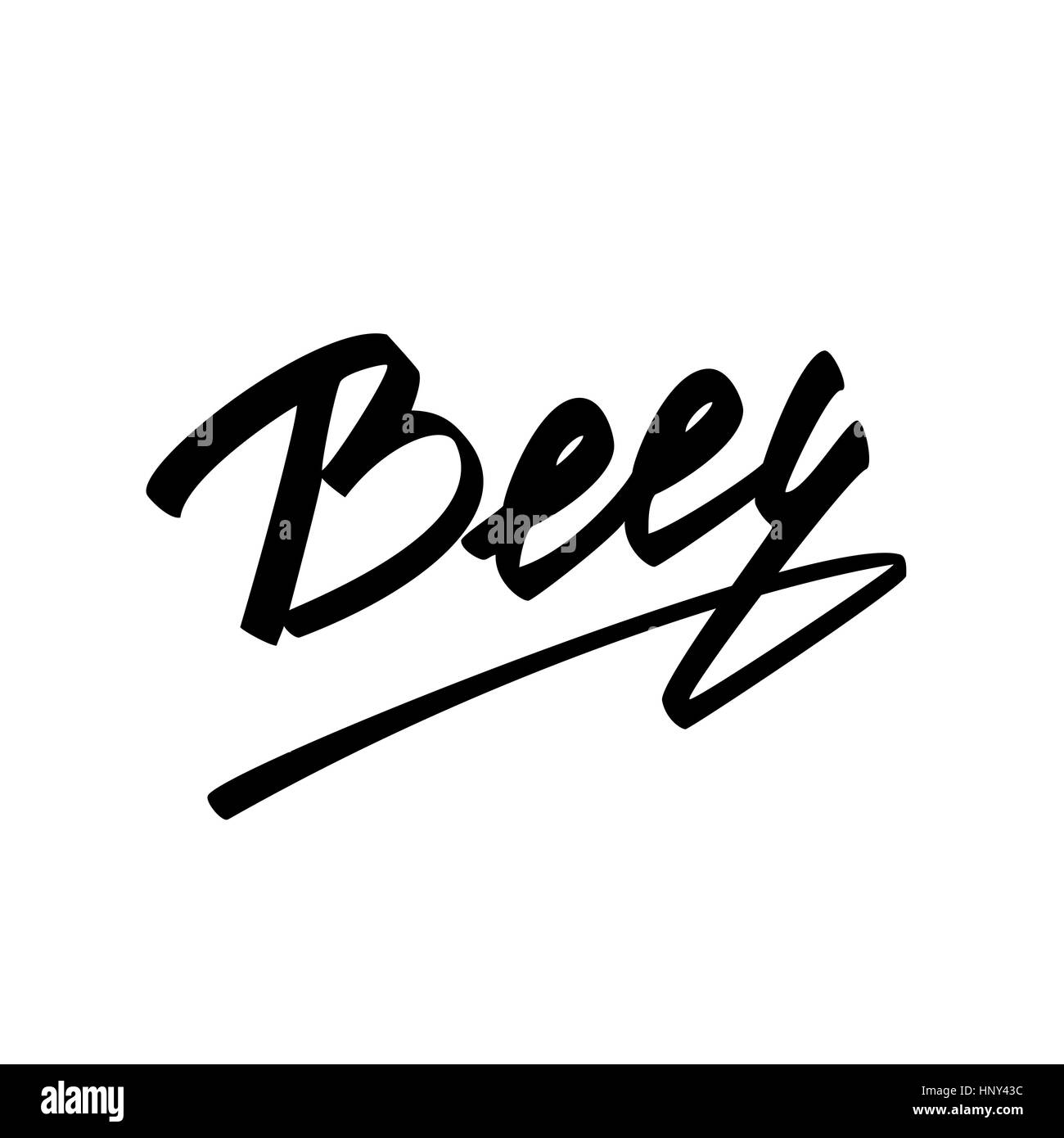 Beer lettering card Black and White Stock Photos & Images - Alamy