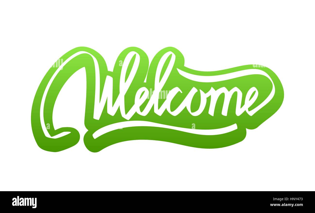 Inscription welcome on background Stock Vector Images - Alamy