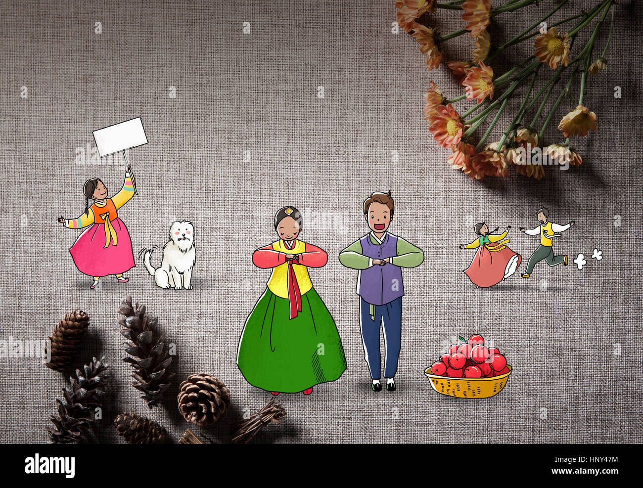 Traditional Korean holiday, Chuseok Stock Photo - Alamy