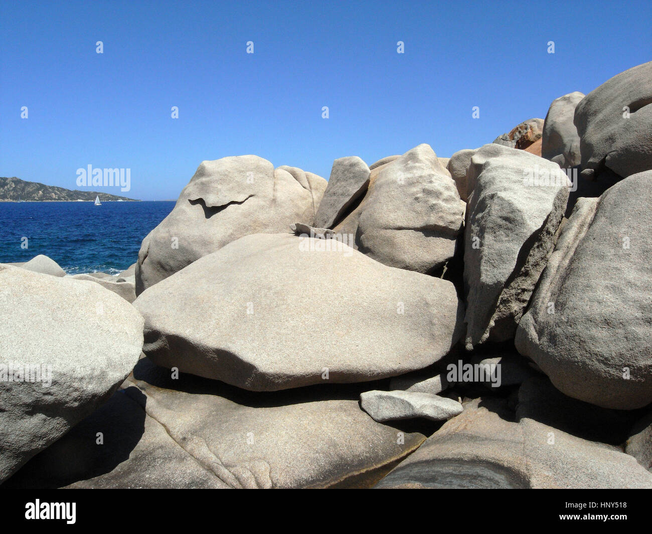 Palau, Sardinia. Granite rock Stock Photo - Alamy