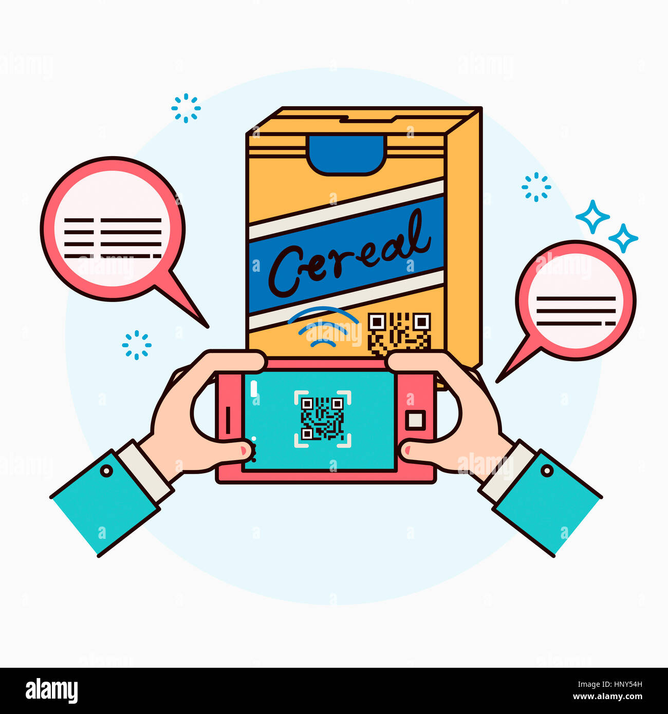 Qr code entry Cut Out Stock Images & Pictures - Alamy