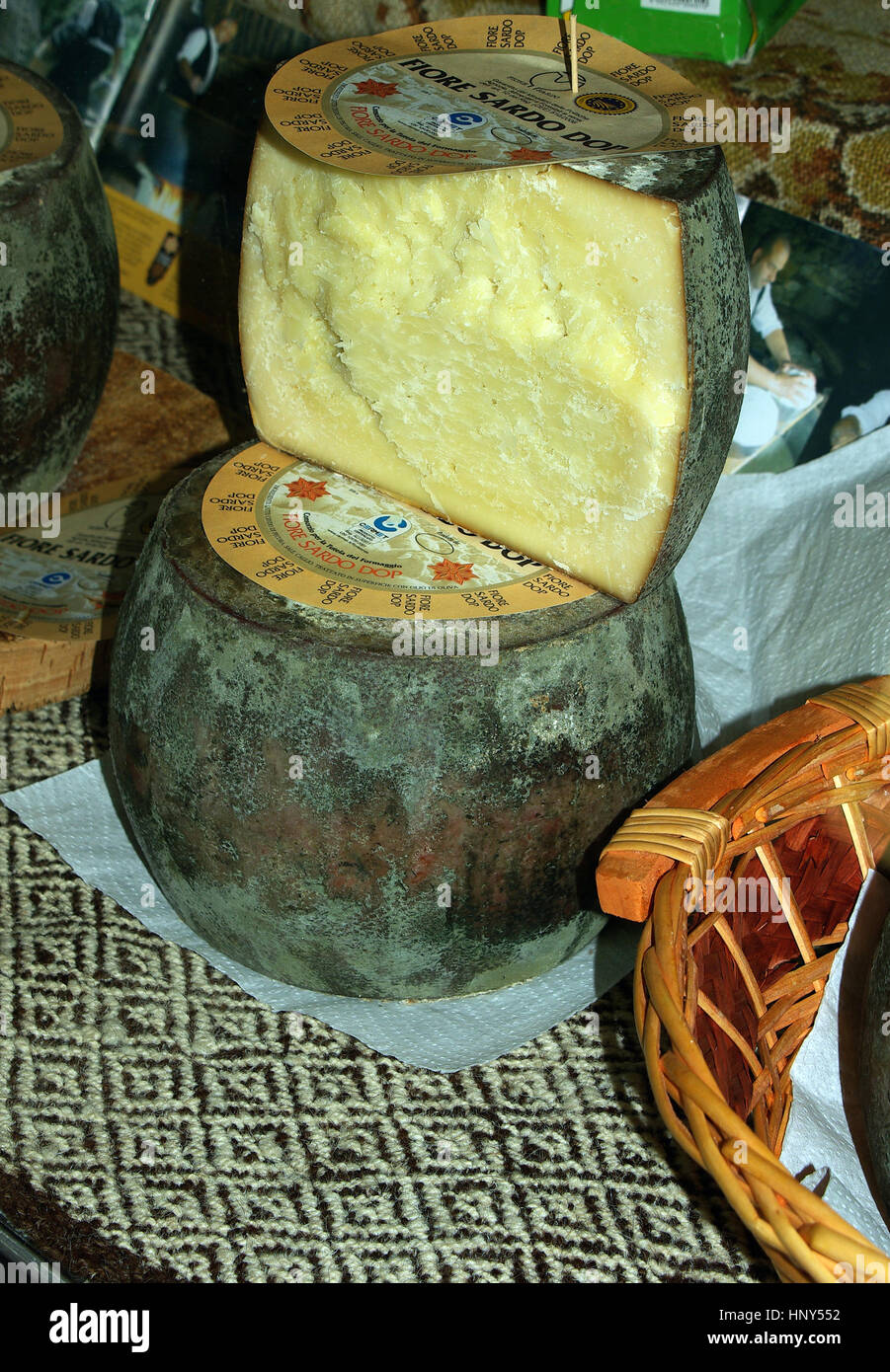 Sardinian typical cheese Stock Photo - Alamy