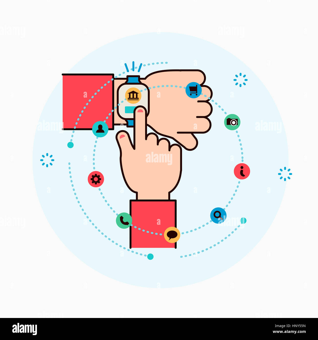 Wearable smart watch Stock Photo - Alamy