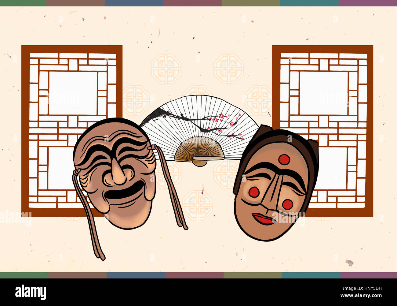 Korean bridal mask hi-res stock photography and images - Alamy