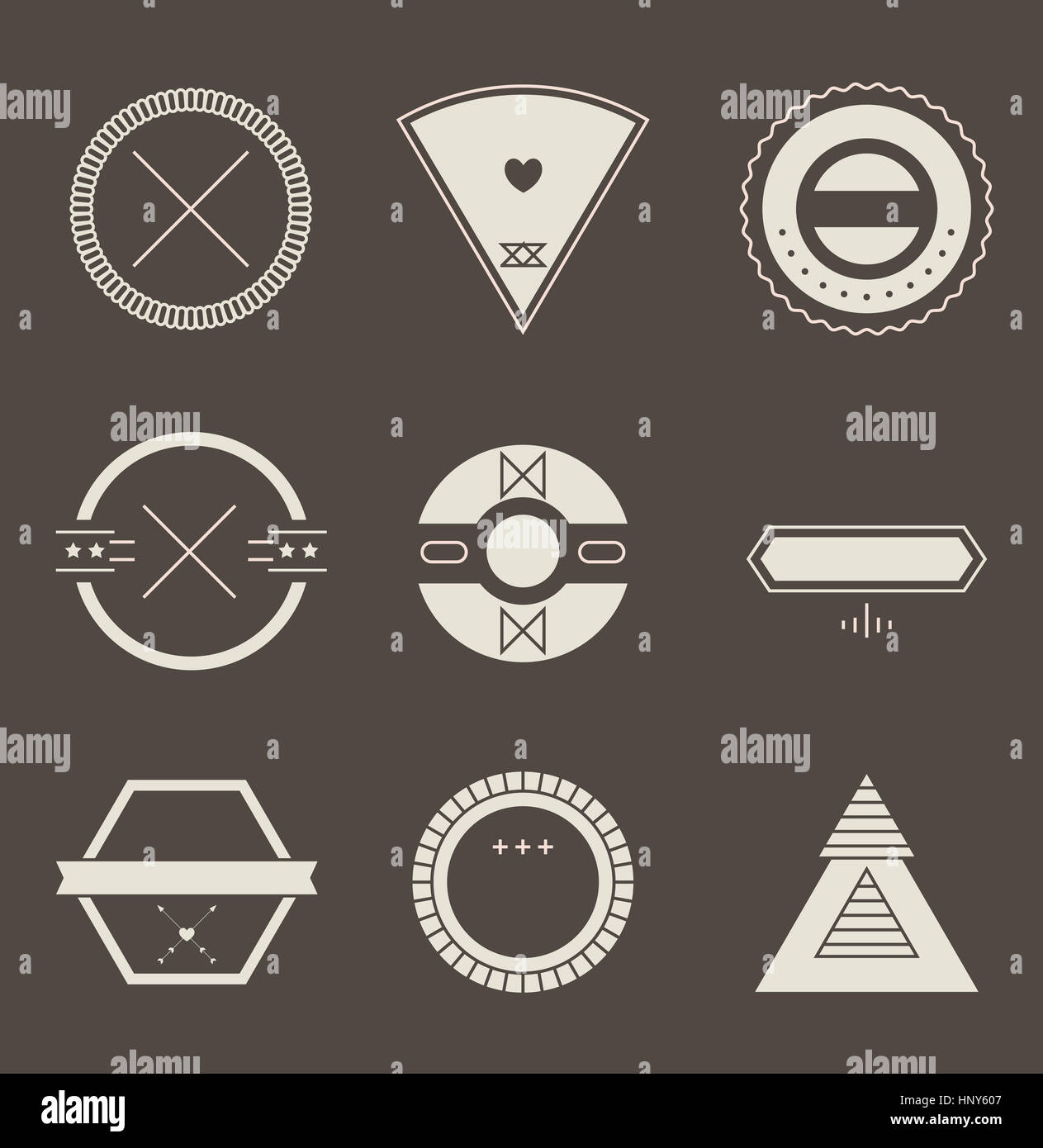 Various emblem labels Stock Photo - Alamy