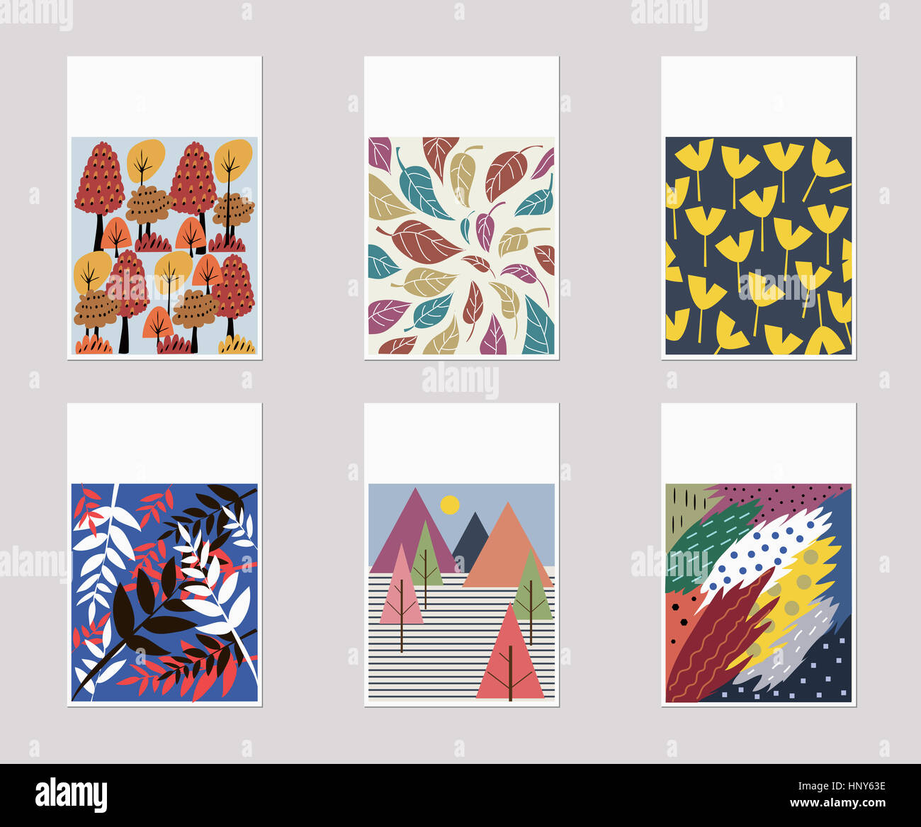 Various patterns of autumn illustration hi-res stock photography and ...